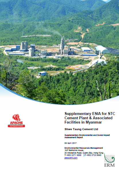Environmental & Social Review Summary (ESRS) | Apache Cement | Shwe ...
